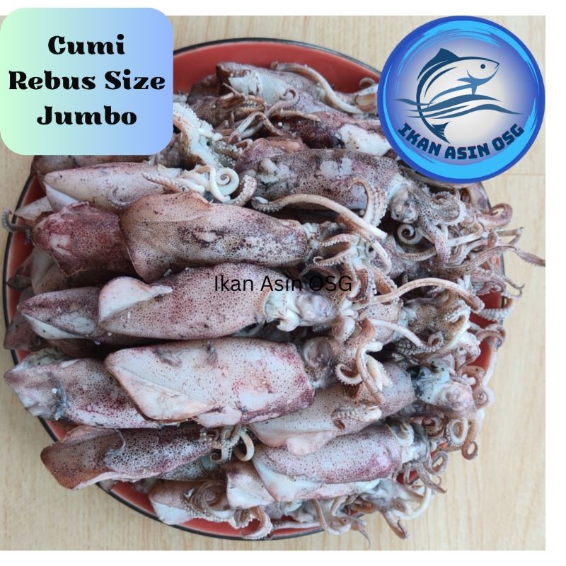 Jual ikan asin cumi rebus / sotong rebus size jumbo | Shopee Indonesia