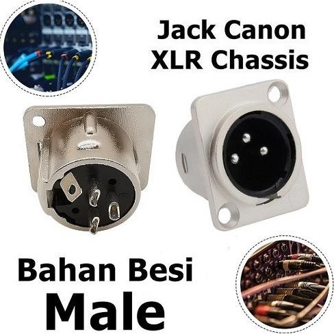 Jual ~~~~~] Jack Canon Xlr Body Besi Silver Adapter Connector Panel Mount Chassis | Shopee Indonesia