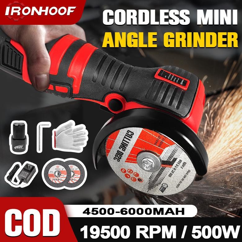 Jual [NEW] Gerinda Sudut Brushless Cordless Mesin Gerinda Angle Grinder ...