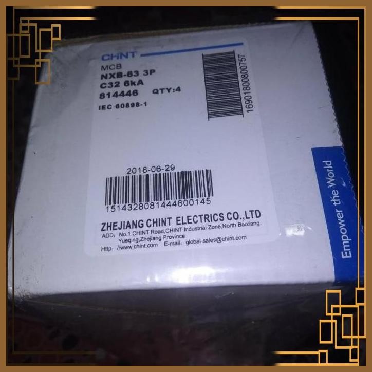 Jual [AKR] mcb CHNT NXB-63 3P c32 6kA (new baru) | Shopee Indonesia
