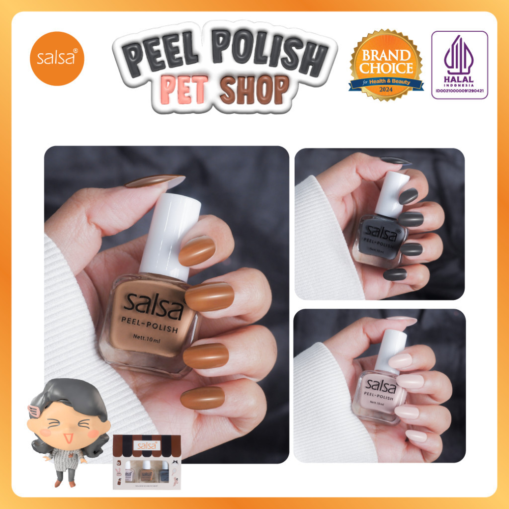 Jual SALSA Peel Polish Kutek HALAL Kutek Peel Off Breathable Hijab ...