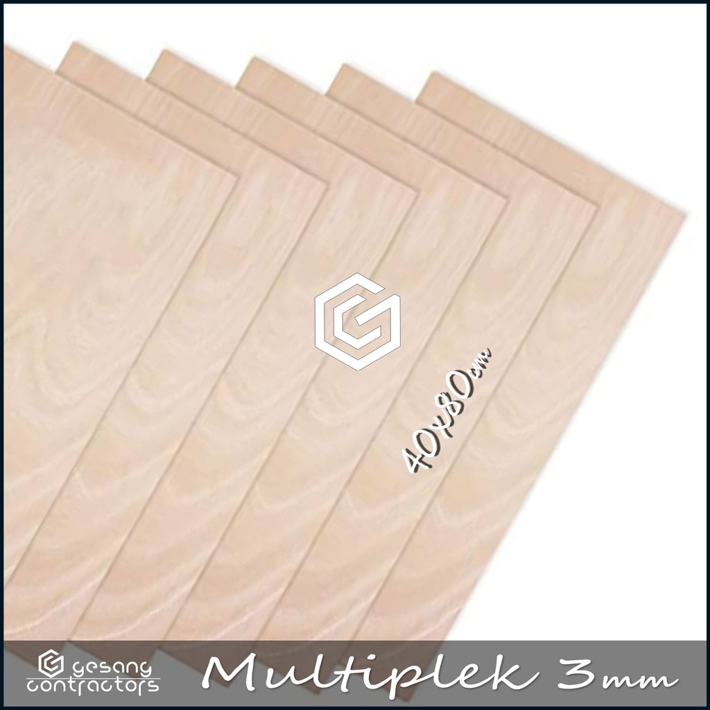 Jual Triplek 3mm 40x80 cm ISI 2 LEMBAR ( Multiplek 3mm | 3 mm | 40x80cm ...