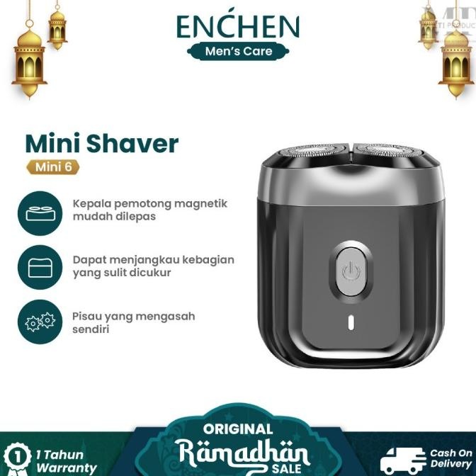 Jual ENCHEN MINI 6 PORTABLE MINI SHAVER ALAT CUKUR JENGGOT WATERPROOF ...
