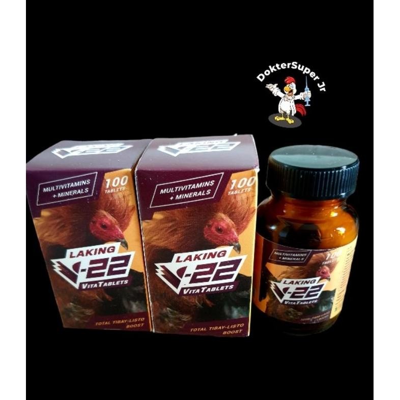 Jual Original V22 Laking Super Vitamin Ayam Original Filipina ( Kemasan ...