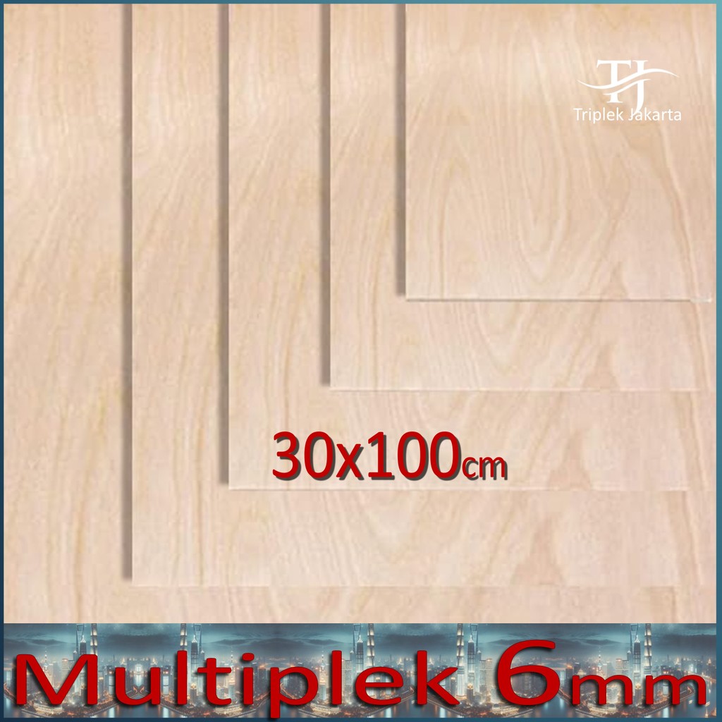 Jual Multiplek/Triplek 6mm 30x100 cm | Shopee Indonesia