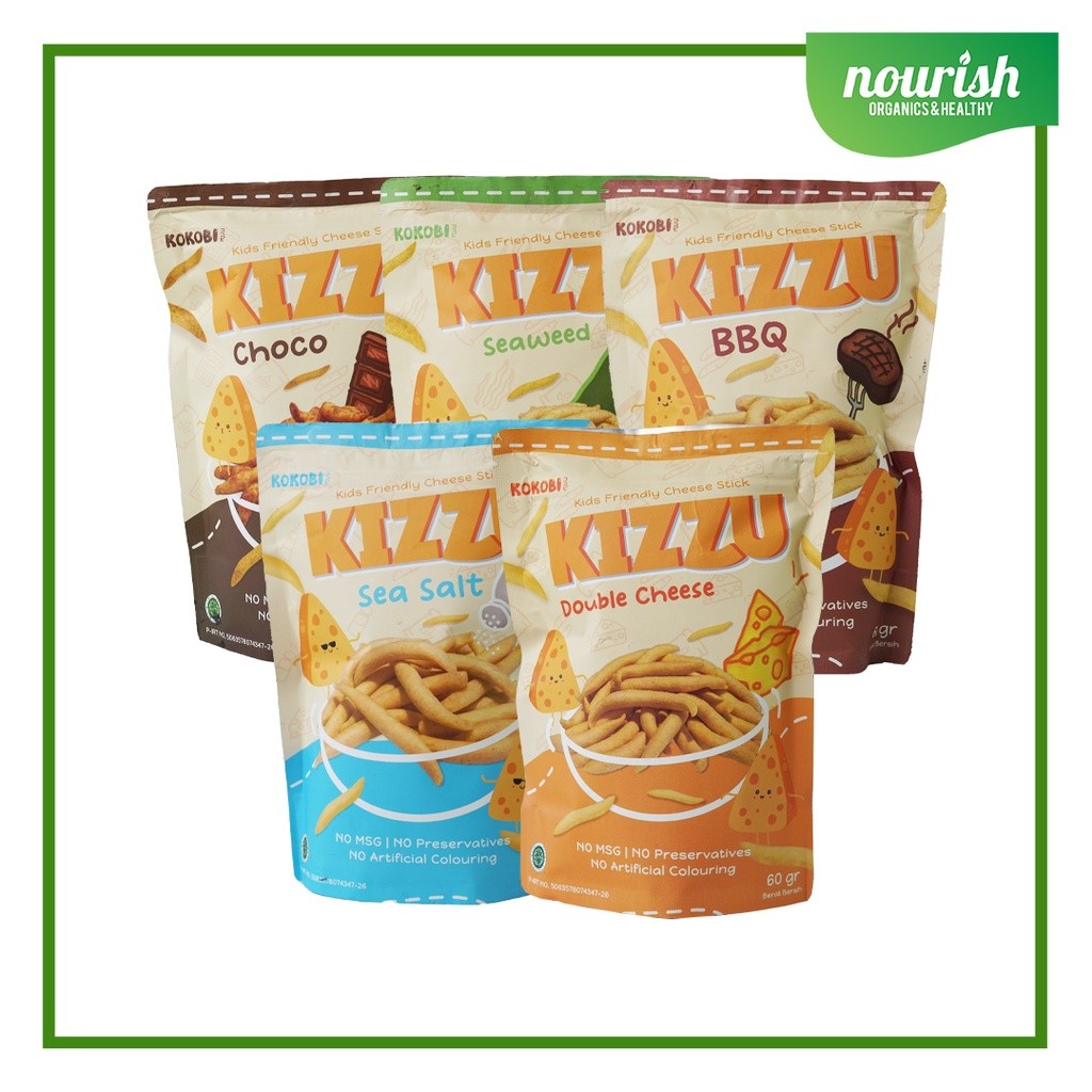 Jual Kokobi KIZZU Cheese Stick/ Stik Keju Snack Anak NON MSG 60g ...