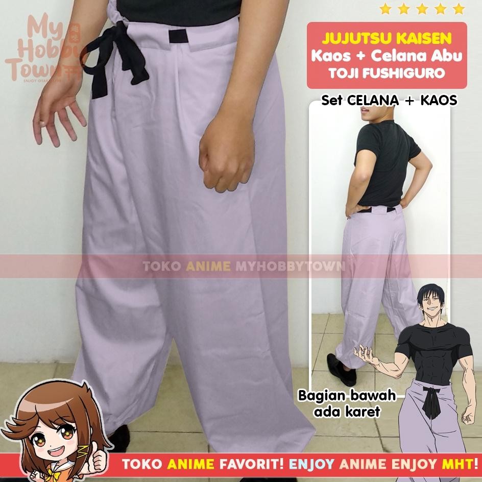 Jual SDF Kostum Cosplay Set Kaos Celana Fushiguro Toji Jujutsu Kaisen ...