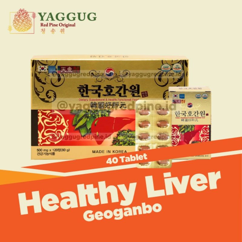 Jual Obat Liver - Healthy Liver Geoganbo Korea (40 Tabs) | Shopee Indonesia