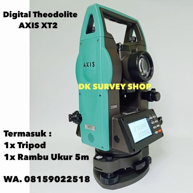 Jual Digital Theodolite AXIS XT2 / Theodolit AXIS XT-2 / Electronic ...