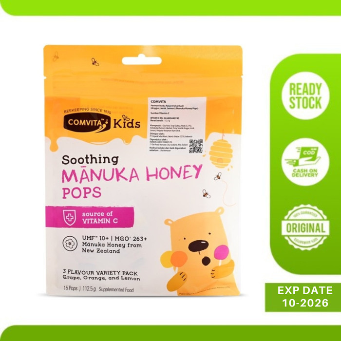 Jual Sale Permen Soothing Manuka Honey Pops Umf 10 3 Flavour - Vitamin ...