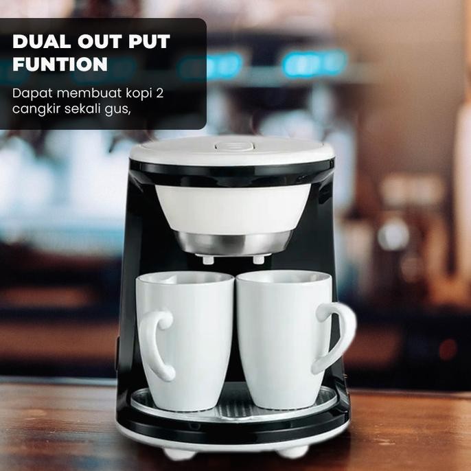 Jual Dorahomi Coffee Maker Mesin Pembuat Kopi Otomatis Low Watt 2 ...