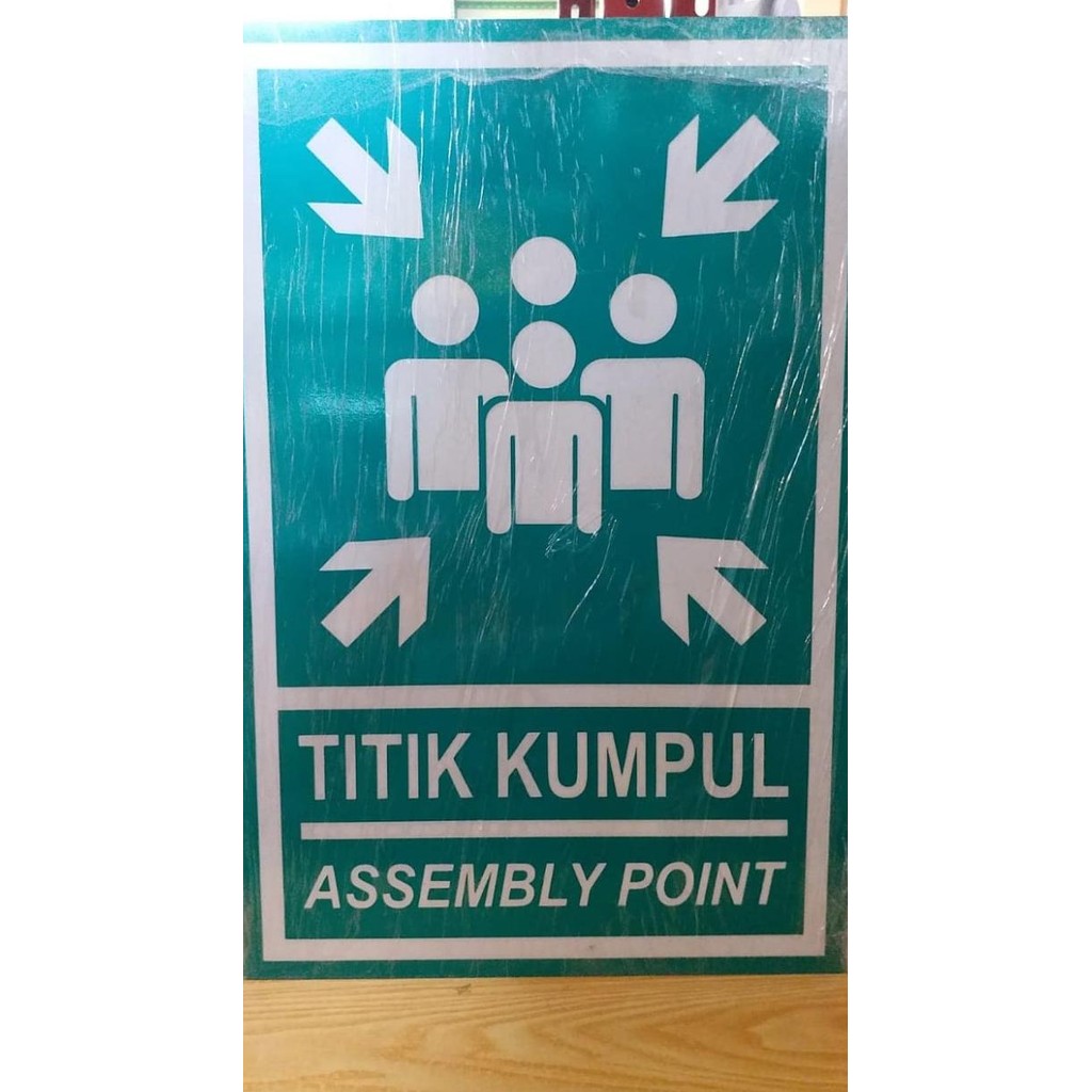 Jual PLAT TITIK KUMPUL 40X30CM / ASSEMBLY POINT RAMBU K3 ALUMINIUM ...