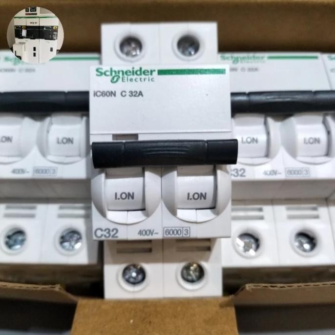 Jual Mcb Ic60N 2P 6A 10A 16A 20A 25A 32A 40A 50A 63A Schneider Sni Flash Sale!! | Shopee Indonesia