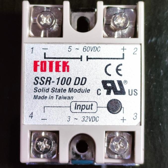 Jual Ssr Dc Solid State Relay 100A Dc-Dc Fotek Ssr-100Dd Mosfet 5~200V Dc Baru!! | Shopee Indonesia