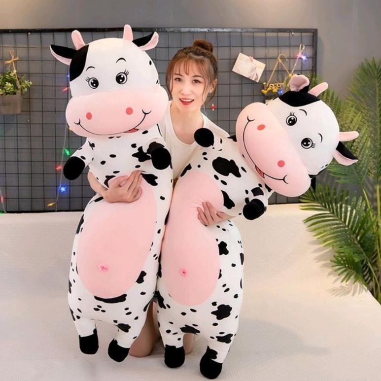 Jual Kekinian Boneka Guling Sapi 80Cm Bahan Plush Import Boneka Guling ...