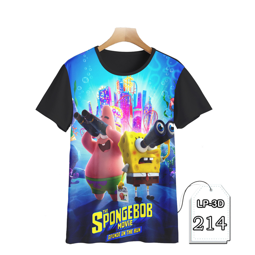 Jual Baju Spongebob Baju Anak dan Dewasa Kartun TV Animasi LP3D-214 ...