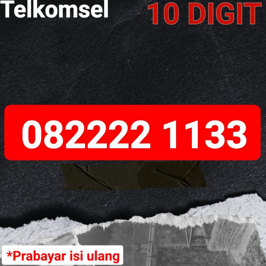 Jual NOMOR CANTIK TELKOMSEL SIMPATI 10 DIGIT PRABAYAR 082222 1133 4G 5G | Shopee Indonesia