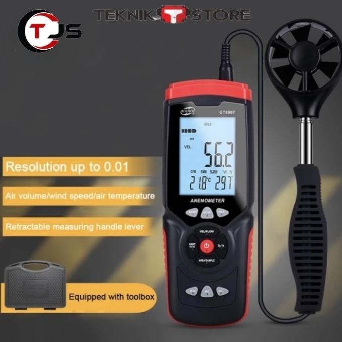 Jual Anemometer Data Logger Wind Cfm Cmm Benetech Gt-8907 Air Flow Gt8907 | Shopee Indonesia