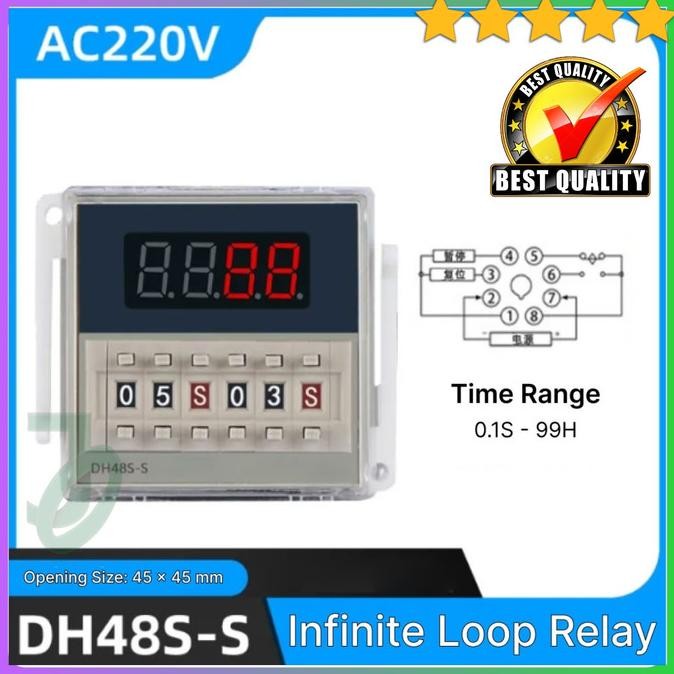 Jual TIMER DIGITAL SWITCH RELAY PROGRAMMABLE TIMER MESIN PENETAS 220V ...
