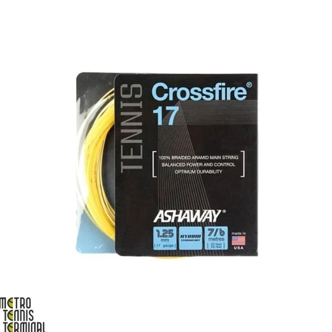 Jual Ashaway Crossfire 17 Kevlar String ( Senar Raket Tenis ) | Shopee ...