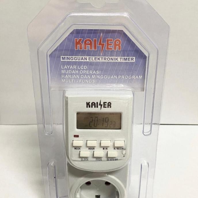 Jual Stop Kontak Timer Digital Kaiser | Shopee Indonesia