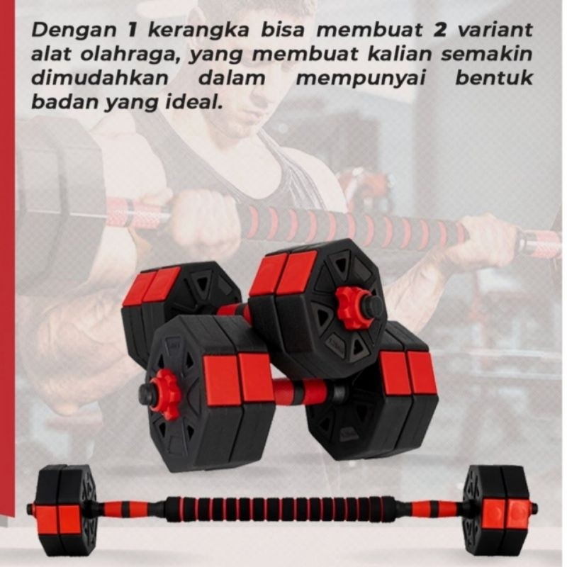 Jual Barbel Dumbell Hexagonal 10 Kg Angkat Beban Latihan Beban Barbel ...