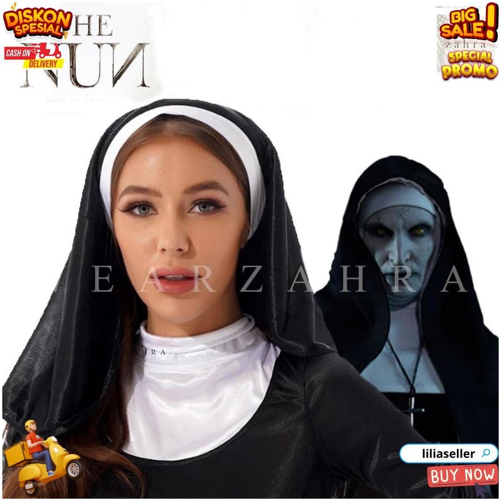 Jual Kerudung Suster Valak Costume Set - Conjuring The Nun Penutup ...