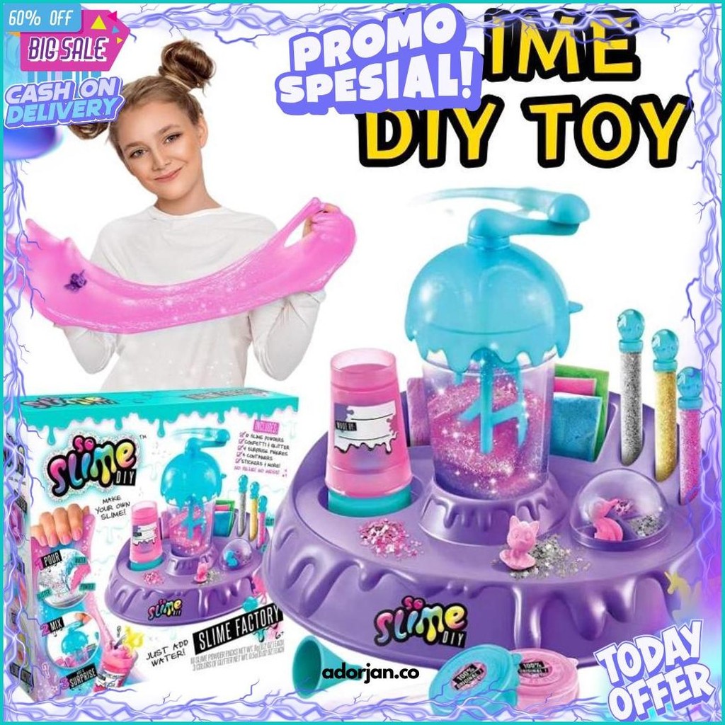 Jual Slime Mainan Anak Diy Slime Palette Isi Slime Warna Warni Isi ...