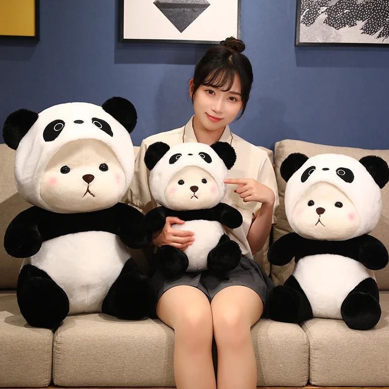 Jual NEW !! Boneka Teddy Bear Hoodie Panda Boneka Kupluk Premium ...