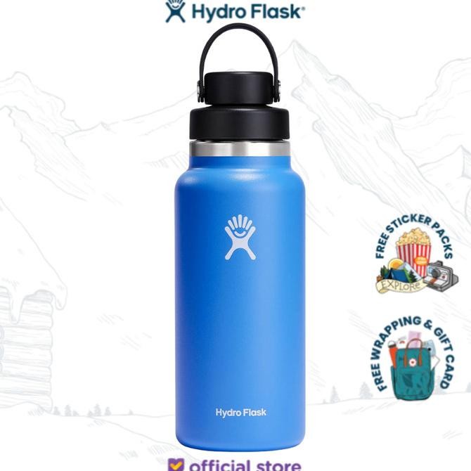 Jual BOTOL MINUM STAINLESS HYDRO FLASK WIDE MOUTH FLEX CHUG CAP 32 OZ ...