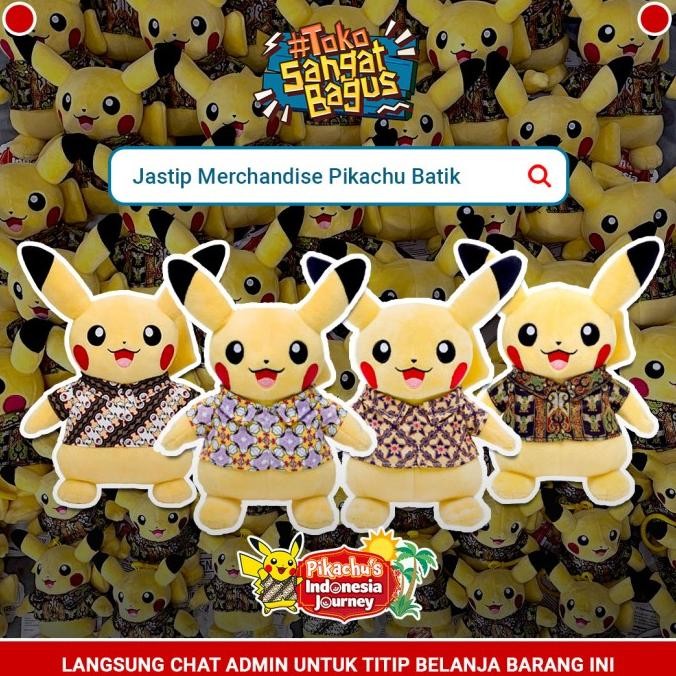 Jual NEW PRODUK BONEKA PIKACHU BATIK DAN MERCHANDISE PIKACHU INDONESIA ...