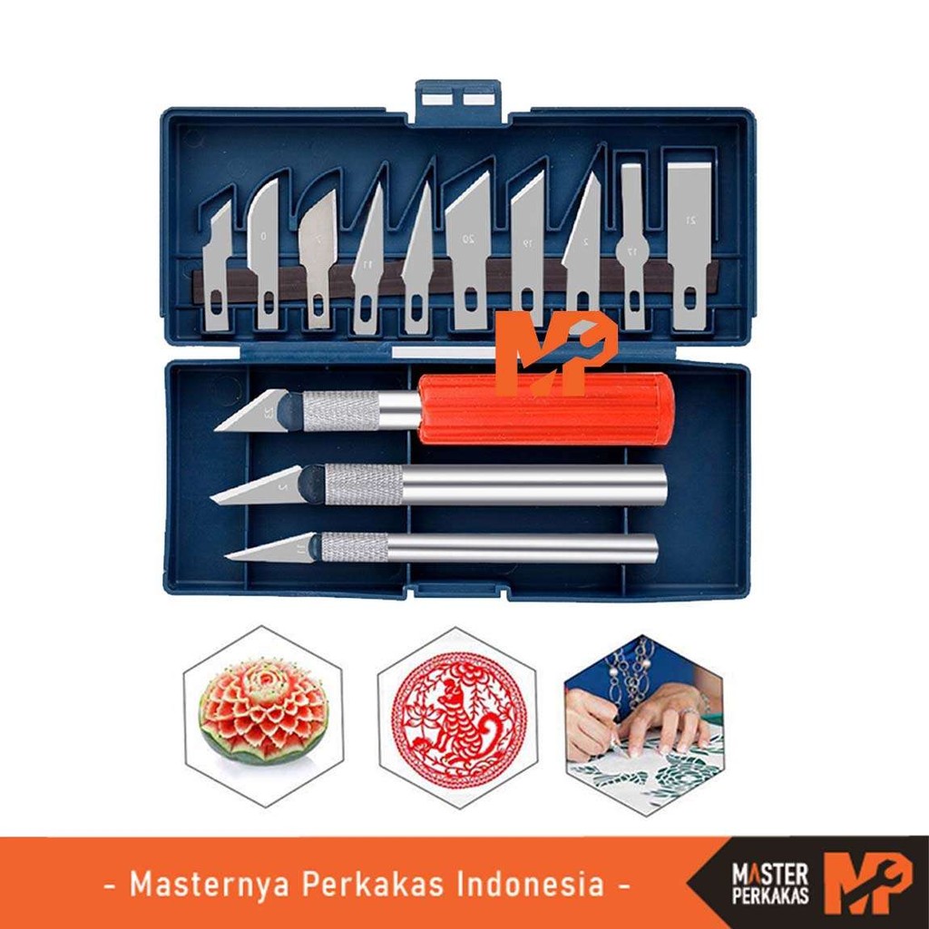Jual MP Pisau Set Ukir 13In1 AH69 / Kerajinan Alat Kayu Seni Grafir ...