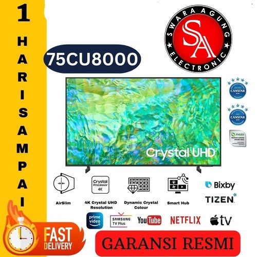 Jual Toko Bakia -- Led UHD Smart 4K 75 Inch Samsung Type : 75CU8000 (Khusus Daerah Medan ...