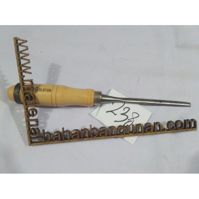 Jual pahat kuku GOLDTON 1/4" bentuk U alat kerajinan kriya kikir kayu ...