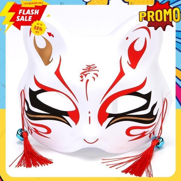 Jual VIRAL TOHK TOPENG KITSUNE FOX BUNKASAI JAPANESE FESTIVAL MASK ...
