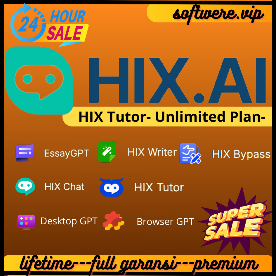 Jual HIX.AI { HIX TUTOR UNLIMITED } UNLIMITED PLAN SUBSCRIPTION ...