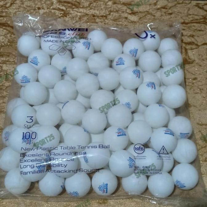 Jual HARGA DISC - Bola Pingpong Tenis Meja Table Tennis SANWEI Club Isi 100 ORIGINAL | Shopee ...