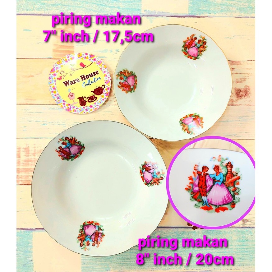 Jual ZA430 PIRING JADUL / PIRING MAKAN 7" inch & 8"inch KERAMIK MOTIF ...