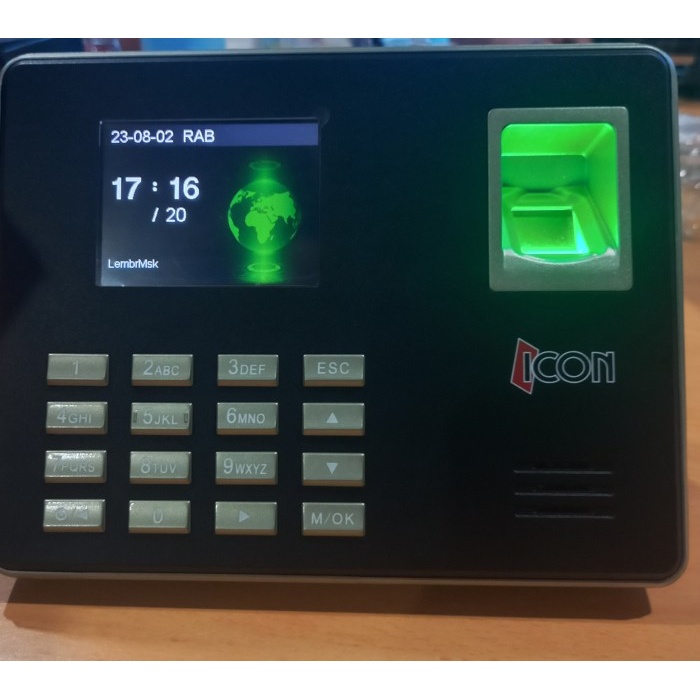 Jual Mesin Absen Fingerprint ICON 16 Sidik Jari SSR Bergaransi dan Awet ...