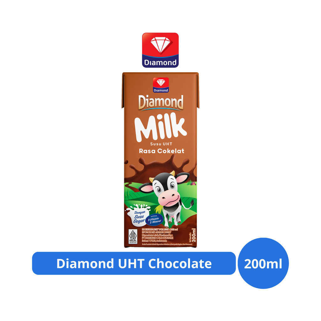 Jual Diamond Milk Susu UHT Chocolate 200ml | Shopee Indonesia