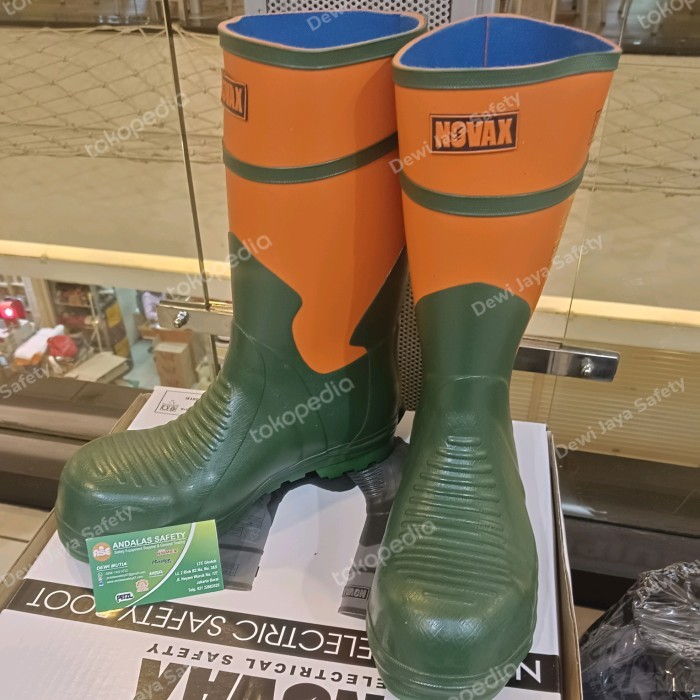 Jual sepatu boot novax anti listrik 20 kv | Shopee Indonesia