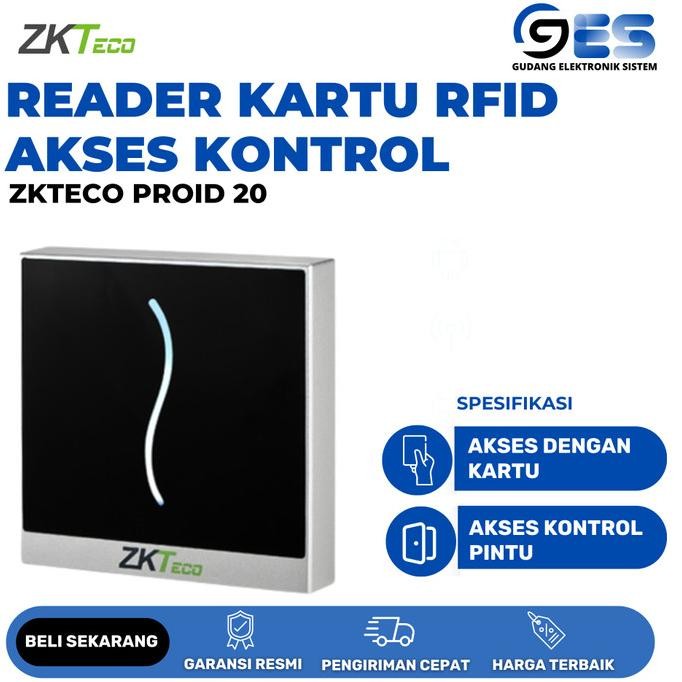 Jual Mesin Akses Kontrol Zkteco Proid 20 Reader Kartu Rfid Bergaransi Resmi New!! | Shopee Indonesia