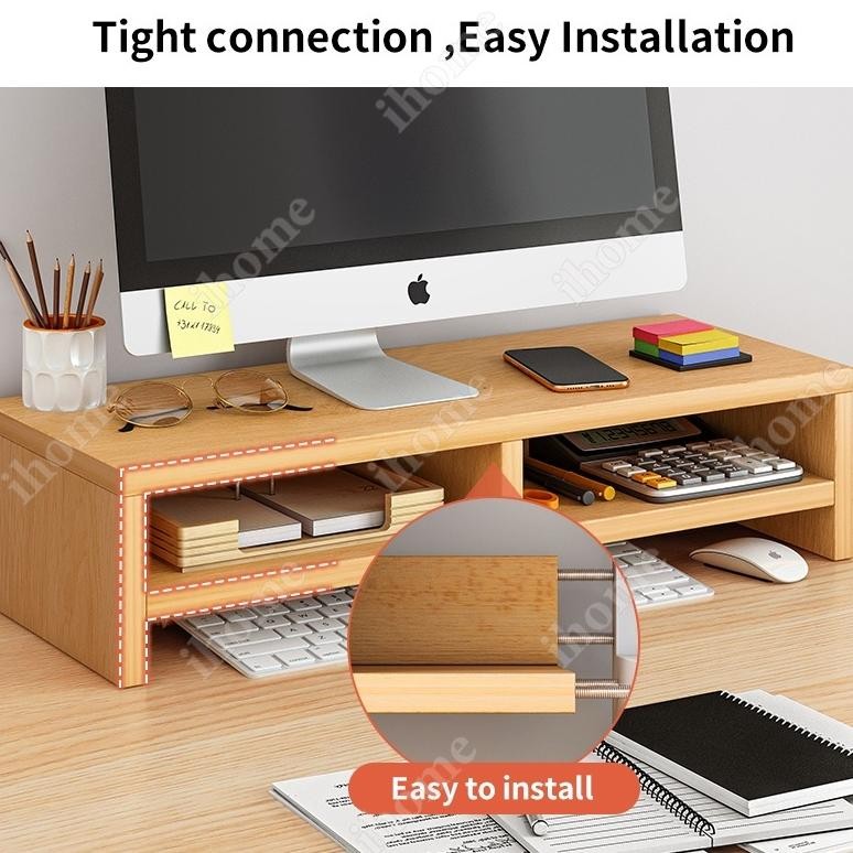 Jual COD IH Stand Monitor Rak Monitor Desktop Dudukan Komputer Kayu Rak ...