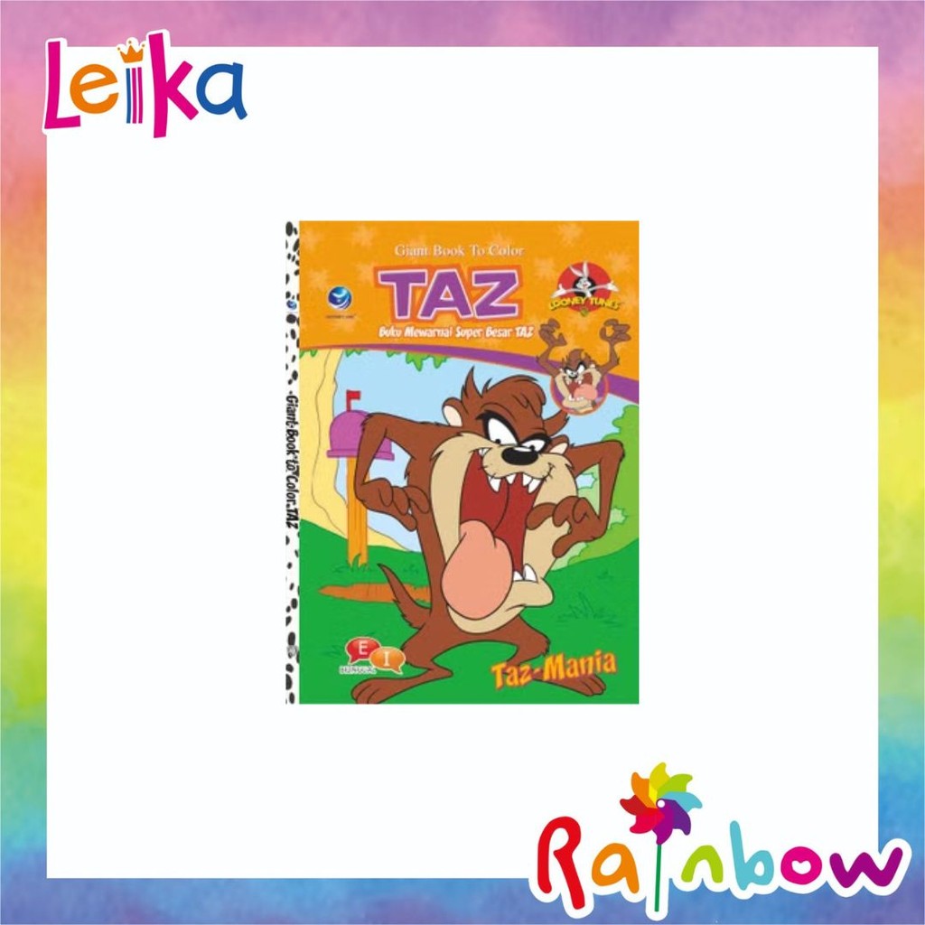 Jual Buku Mewarnai Super Besar TAZ: Giant Book To Color TAZ, Taz- Mania ...