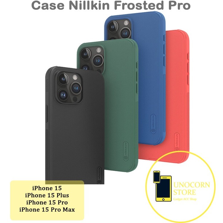 Jual Case iPhone 15/Plus/Pro/Pro Max Nillkin Frosted Pro Hybrid Casing ...