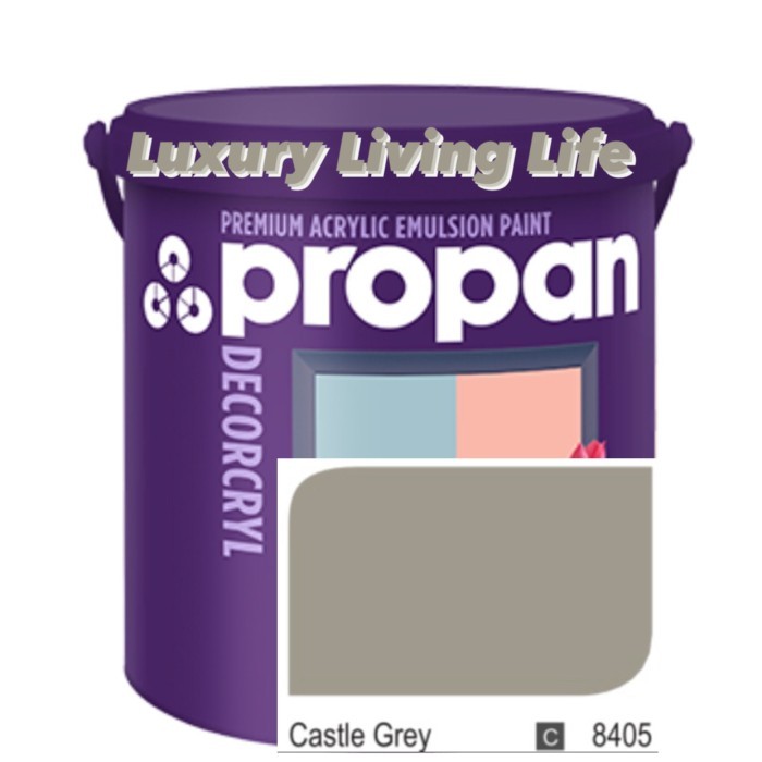 Jual Cat Tembok Propan Decorcryl 8405 Castle Grey 20L Pail Tinting ...