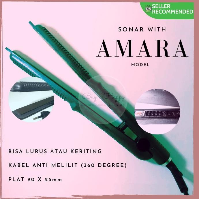 Jual Catokan Rambut Sonar Amara Sn-820 Catok Rambut 2 In 1 Original ...