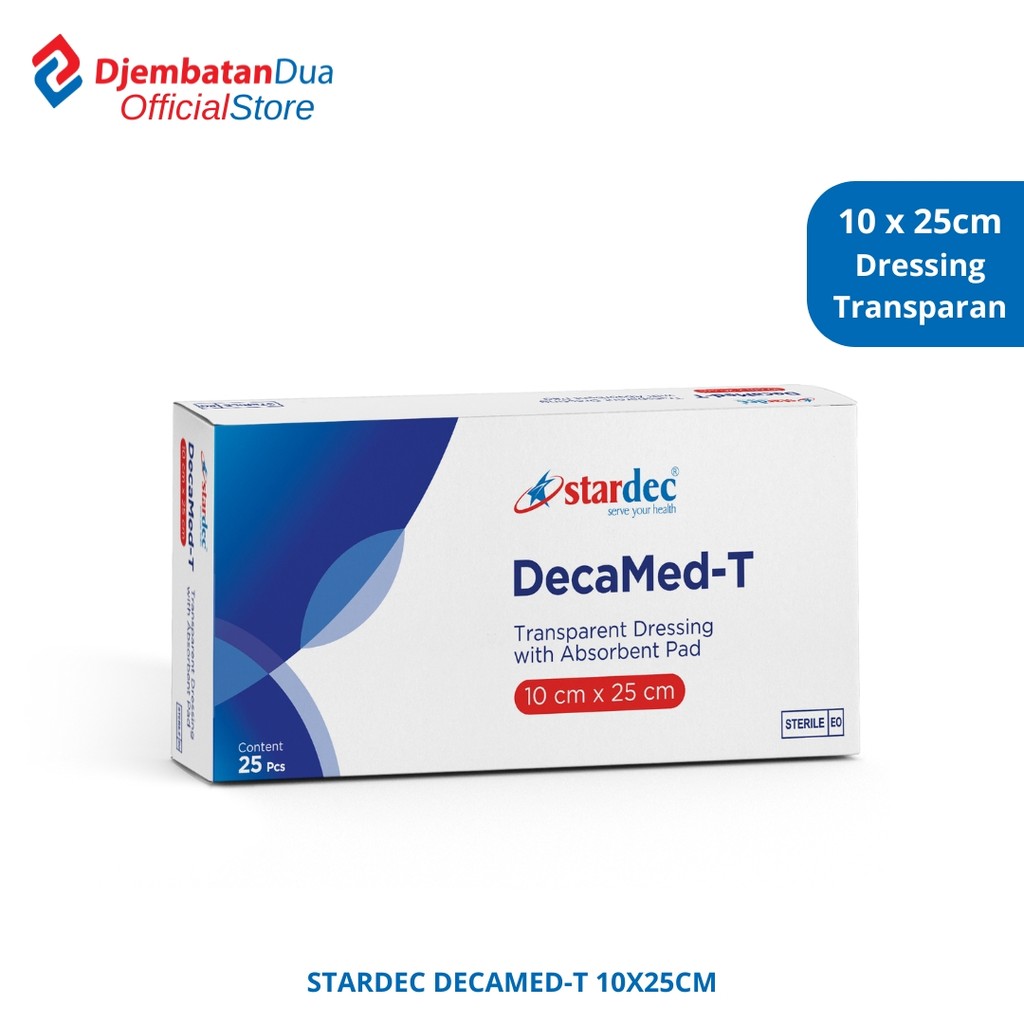 Jual Stardec Decamed-T Plester Transparan - 10x25 cm | Shopee Indonesia