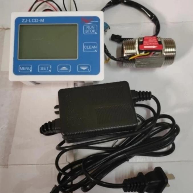 Jual Jual! Digital Flow Meter Control + Control Sensor Stainless Steel ...