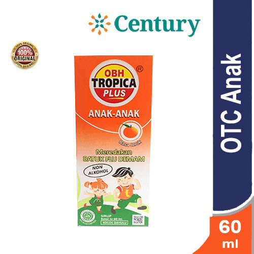 Jual OBH TROPICA PLUS ANAK-ANAK RASA JERUK 60ML / BATUK ANAK | Shopee ...